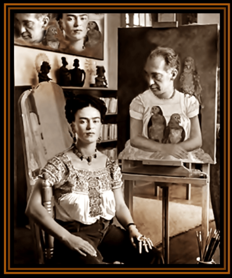 Frida Kahlo , Diego Rivera, André Breton – David Redpath